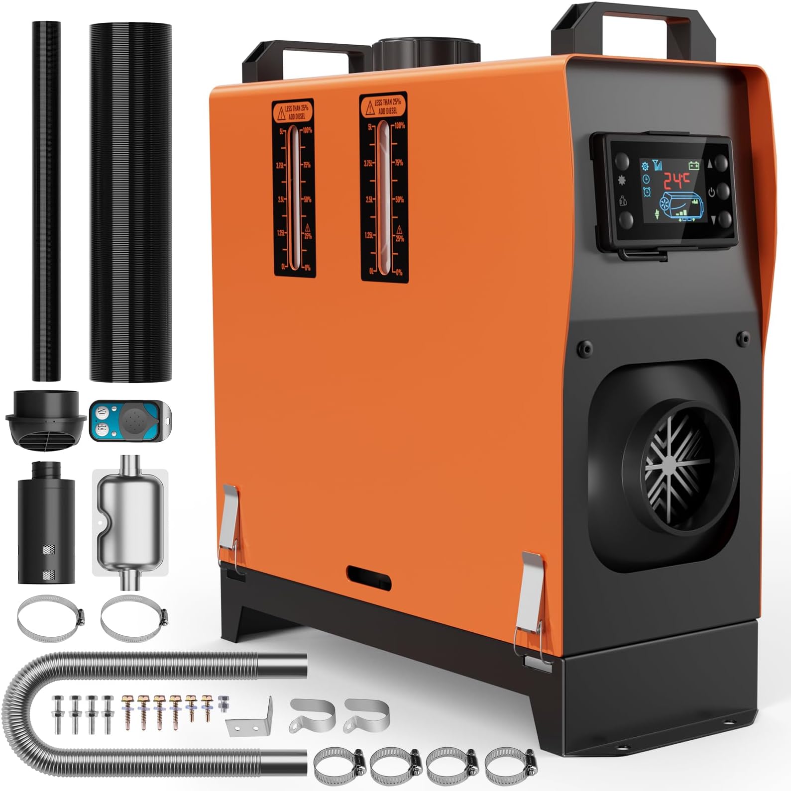 Amazon.com: Chievbit 8KW Diesel Air Heater All-in-One 12V, Portable ...