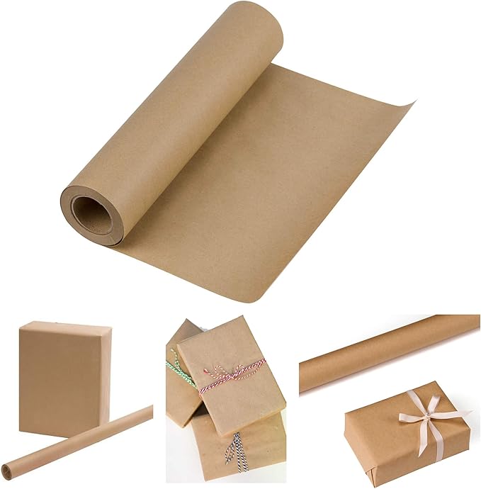 BBP Express Heavy Duty Kraft Paper Wrapping Sheet Roll Brown Ideal for ...