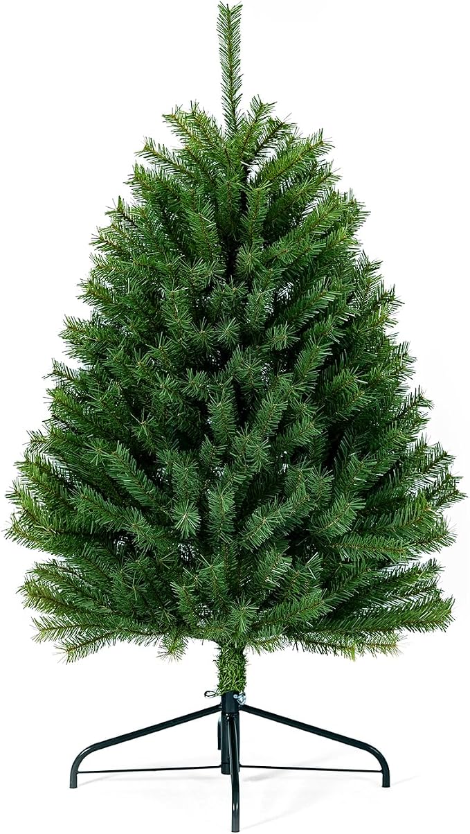 Amazon.com: BAOYILAI 4.5FT Small Artificial Christmas Tree, Realistic ...