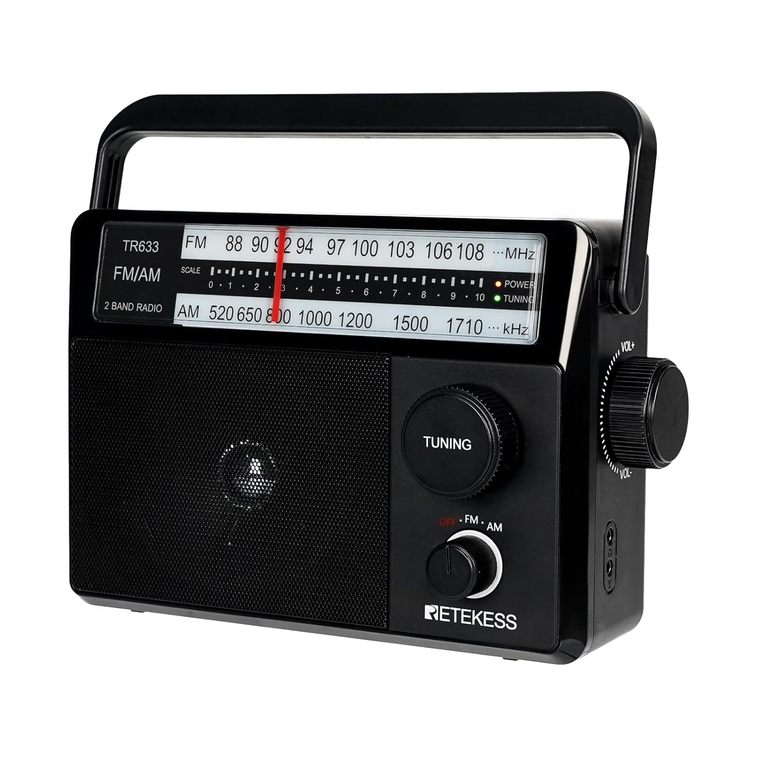 Retekess TR633 AM FM Radios with Best Reception, Portable Radio Plug in ...