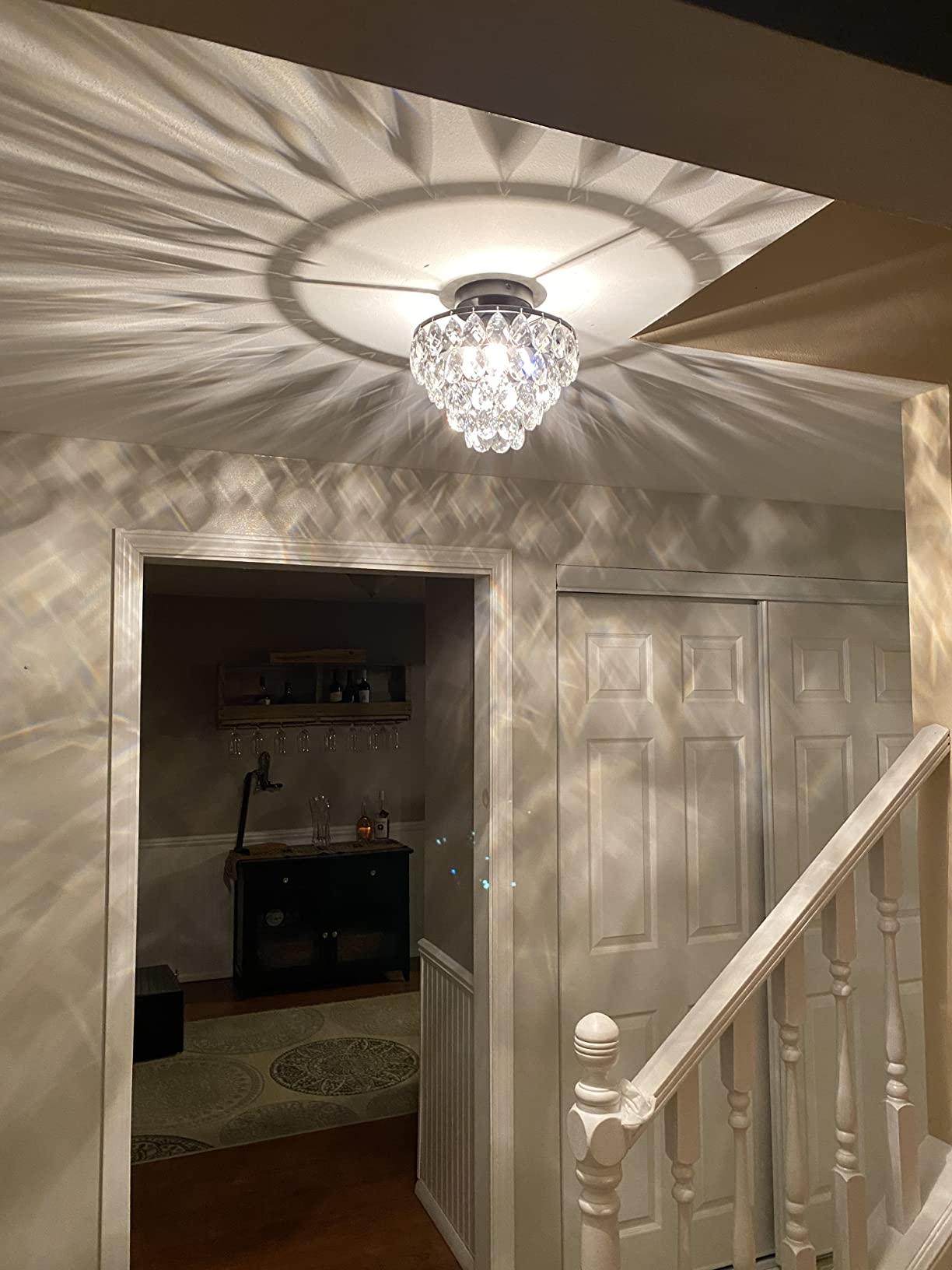 $10/mo - Finance Luupyia Mini Crystal Chandelier Ceiling Light Small ...