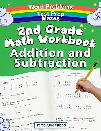 2nd Grade Math Workbook Addition and Subtraction: Second Grade Workbook ...