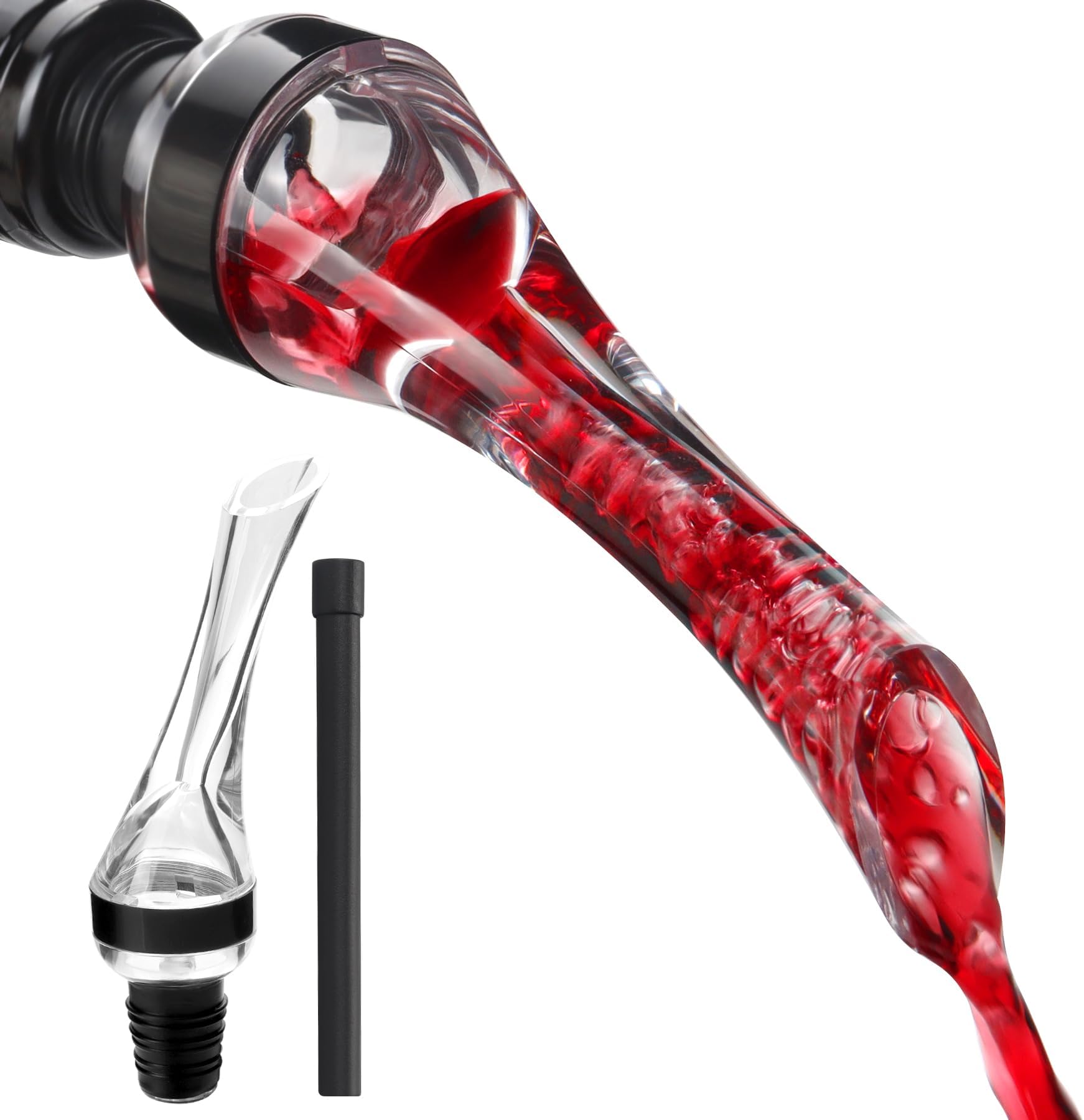 Amazon.com: Kearning Wine Aerator Pourer Spout Rich Bubbles Decanter ...