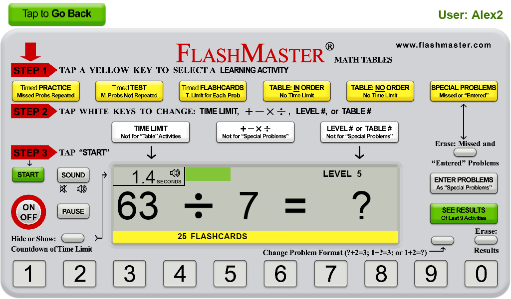 FlashMaster App--Math Facts - App on Amazon Appstore