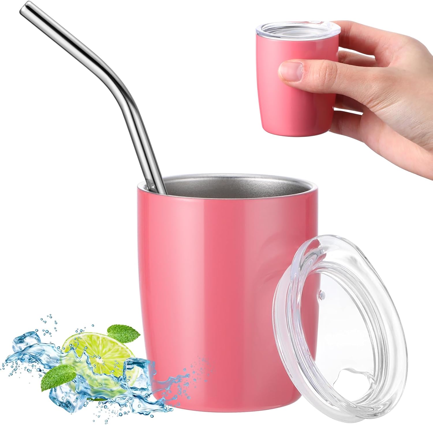 Amazon.com | FillTouch Mini Shot Glasses 2 oz Tumblers with Lids and ...