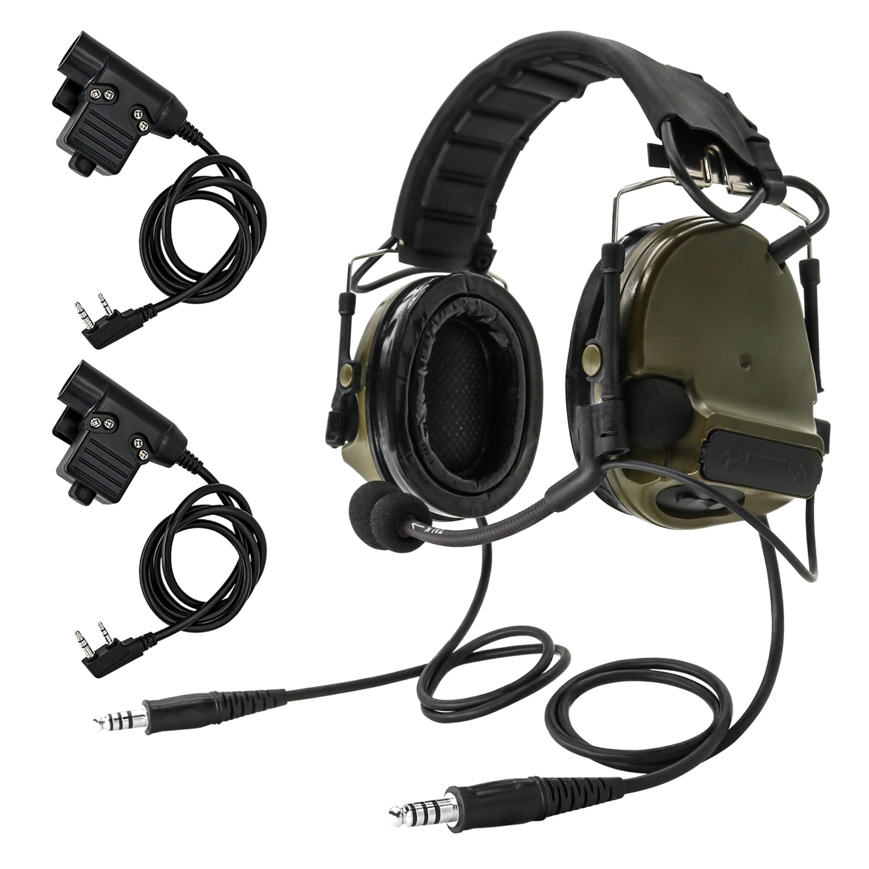 Amazon.com: HEARFALCOM Dual Communication COMTA III Tactical Headset ...