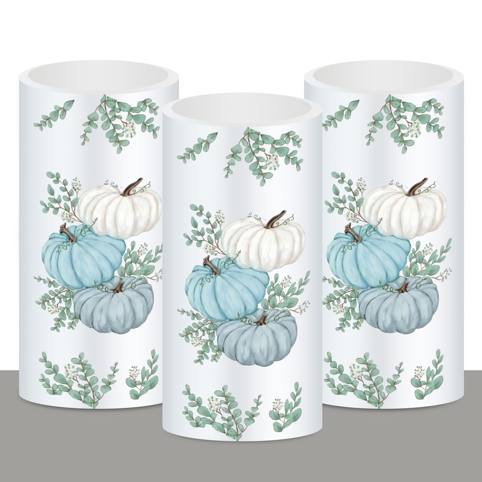 Amazon.com: Whaline 3 Pcs Thanksgiving LED Flameless Candles Real Wax ...