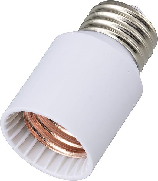 Amazon.co.jp: オーム電機 照明用ソケットアダプター 口金E26用 35mm延長 HS-L26EAW 00-7068 OHM: ホーム＆キッチン