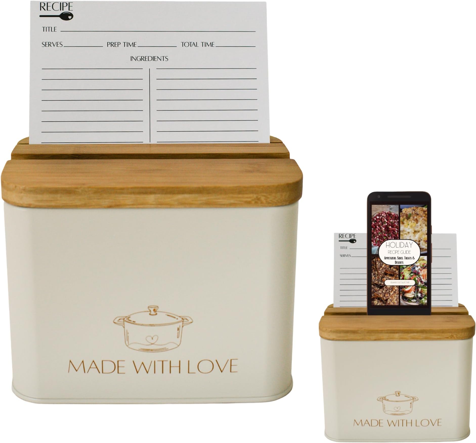 Amazon.com: Over 100 Items, Recipe Box With Cards And Dividers, 4x6 ...