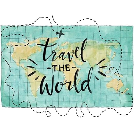 PosterGully Posters - Travel World Map Wall Art Poster : Amazon.in