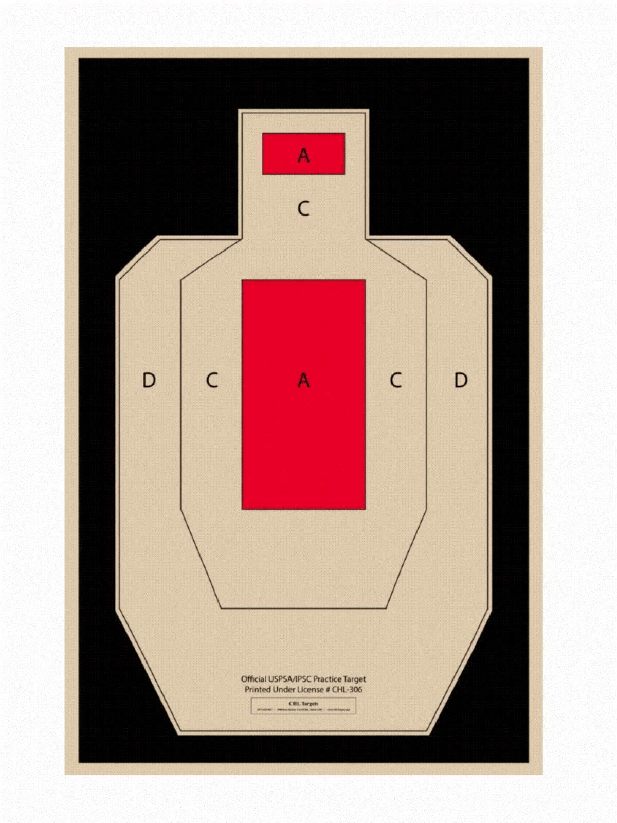Snapklik.com : Official USPSA/IPSC Cardboard Shooting Targets ...