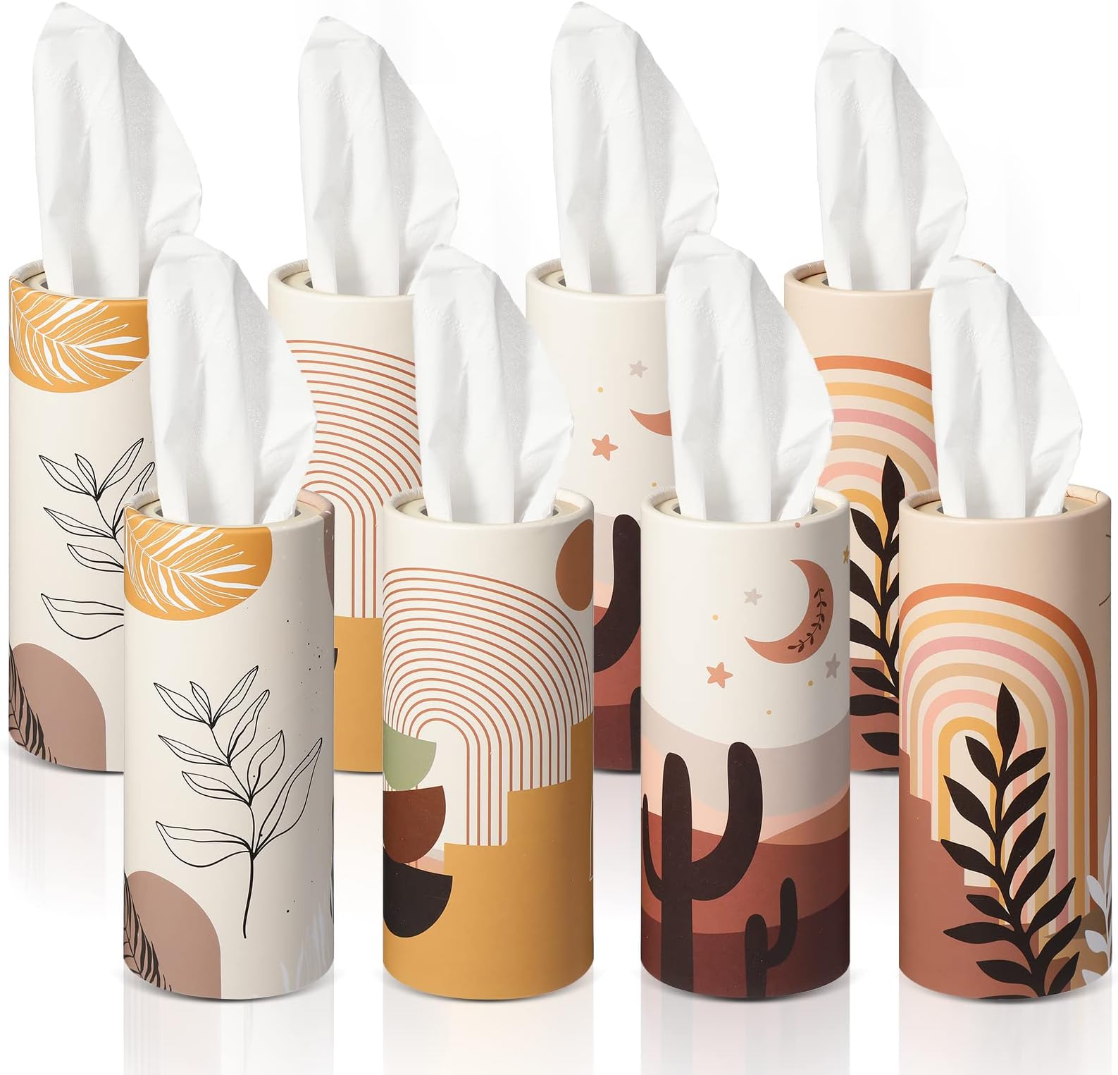 Amazon.com: Tatuo 8 Pack Car Tissues Cylinder Holder with 3 Ply Facial ...