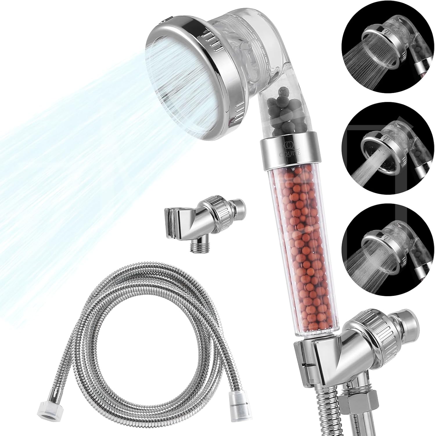 MoAL Filtered Shower Head, High Pressure Showerhead for Hard Water Dry ...