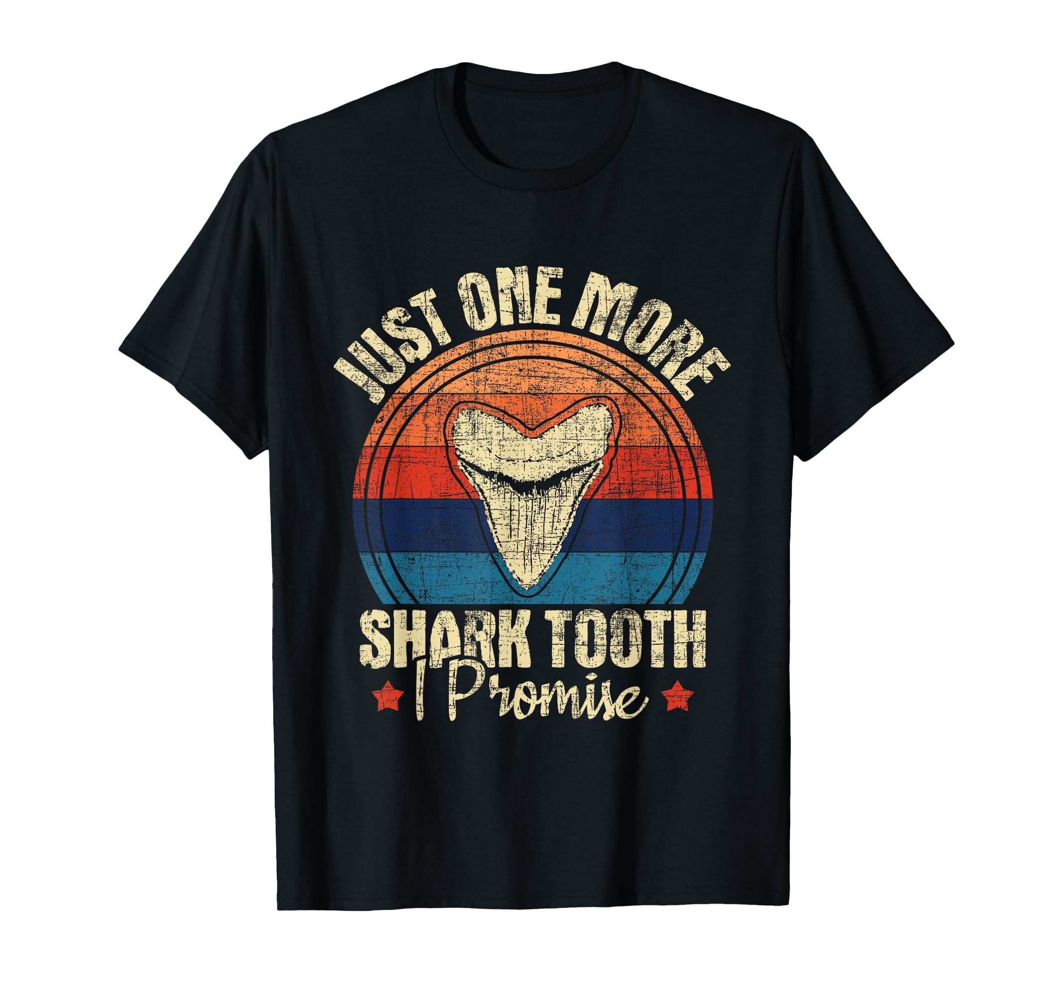 Amazon.com: Just One More Shark Tooth I Promise - Retro Fossil T-Shirt ...