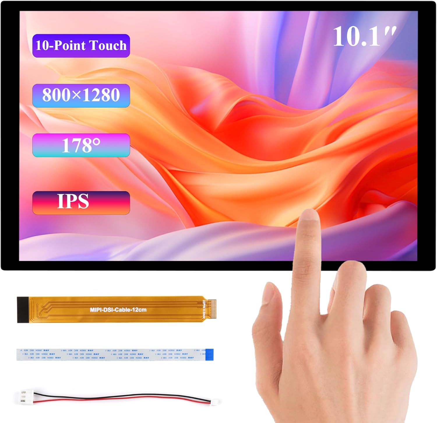 Amazon.com: UeeKKoo 10.1inch DSI LCD, 10-Point Capacitive Touch Screen ...