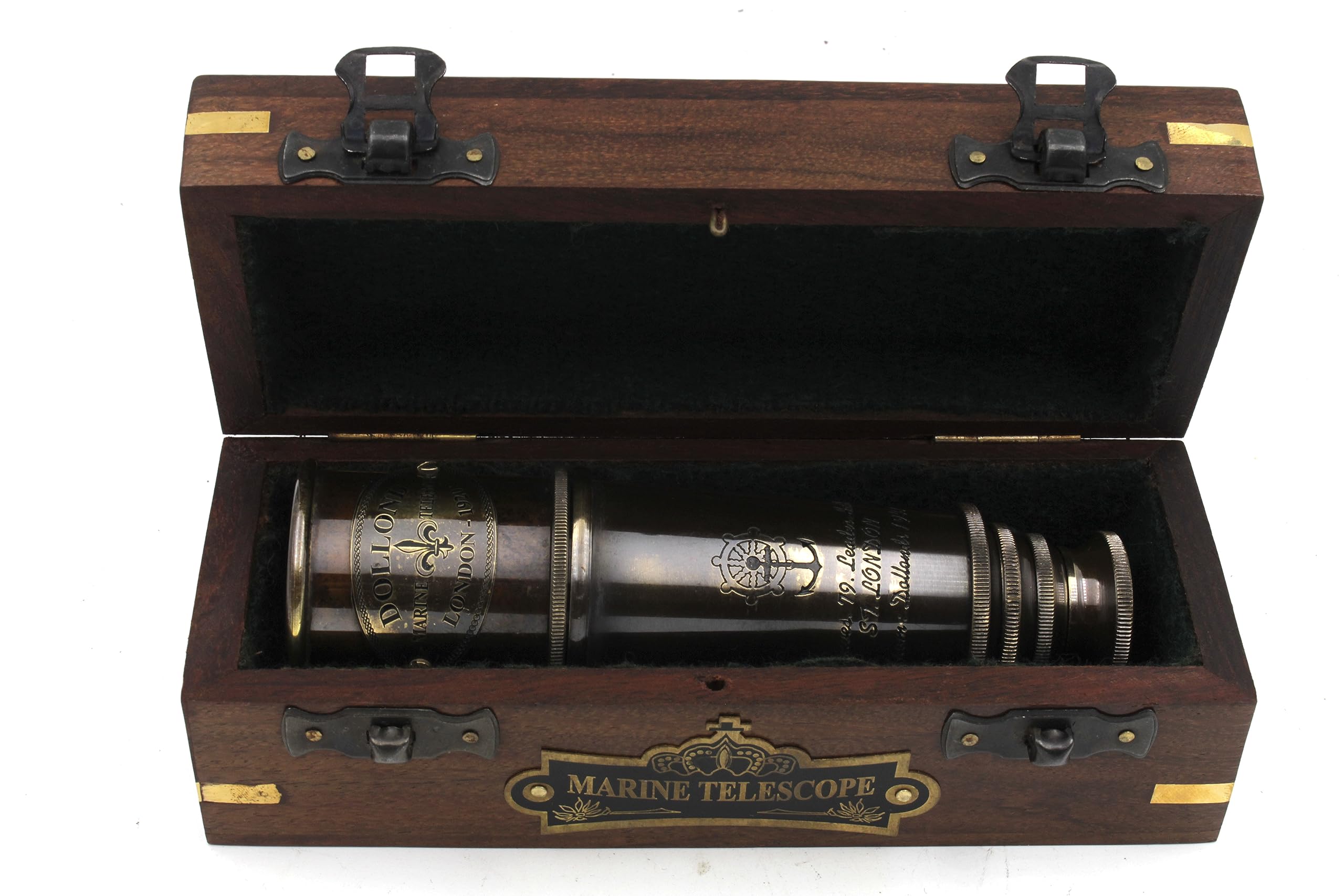 Snapklik.com : 1920 Ship Captains Working Telescope