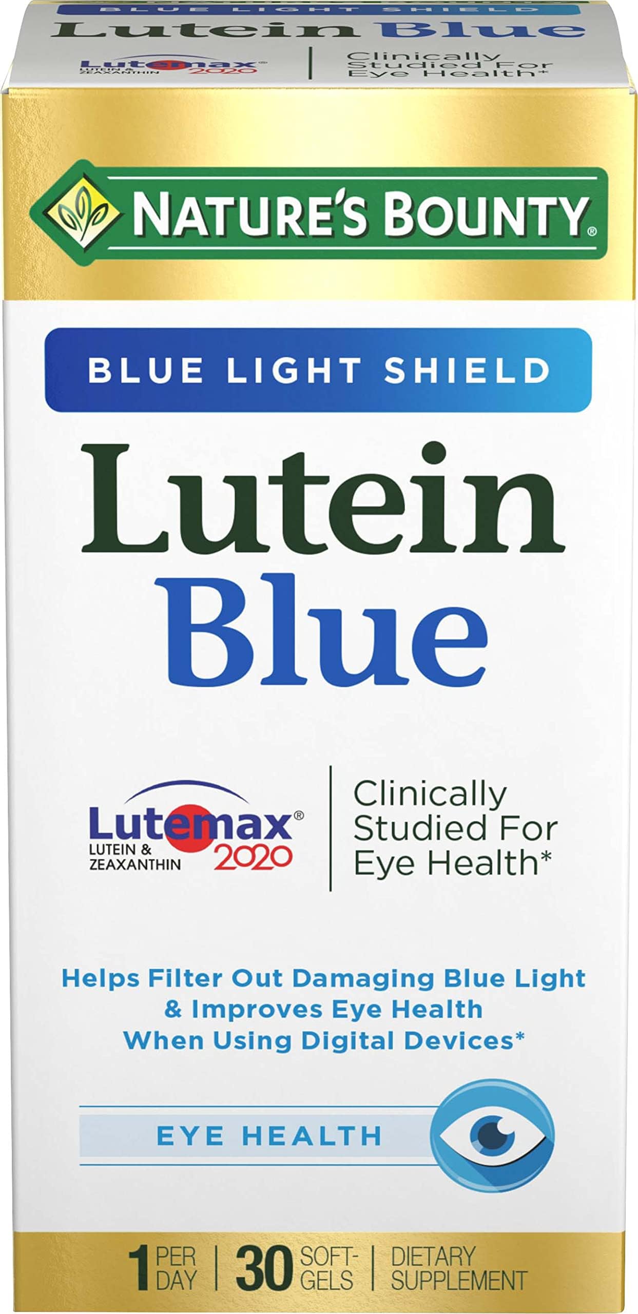 Amazon.com: Nature's Bounty Lutein Blue, 30 Count : Health & Household