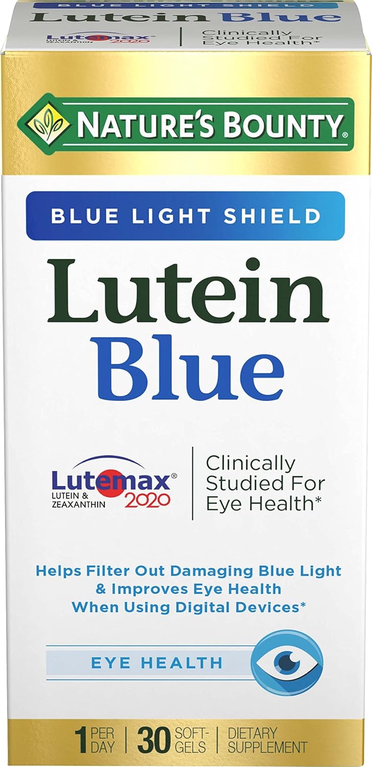 Amazon.com: Nature's Bounty Lutein Blue, 30 Count : Health & Household