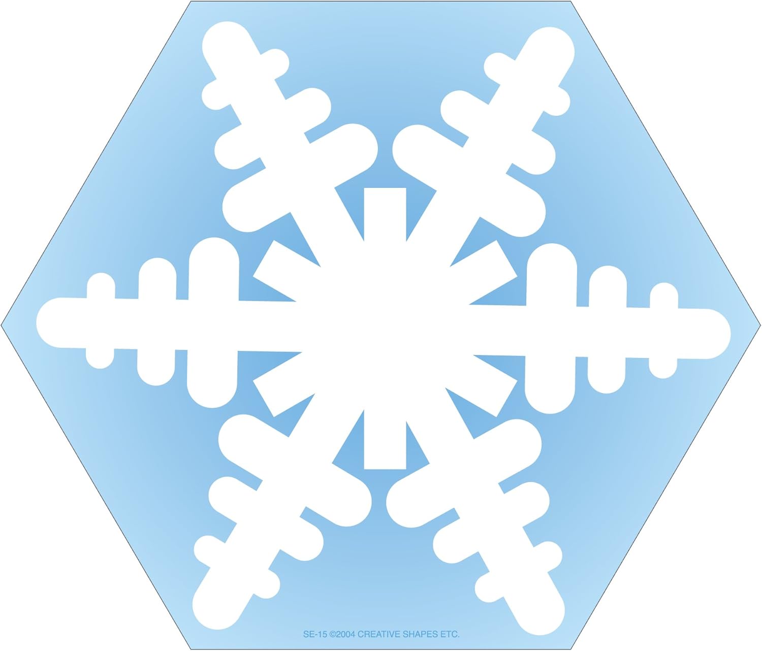 Amazon.com : SHAPES ETC. 50 Sheets Snowflake Large Winter Notepad ...