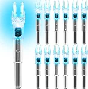 Amazon.com : KEAUP 6/12 Pack G Lighted Nocks for Arrows with .165 .204 ...