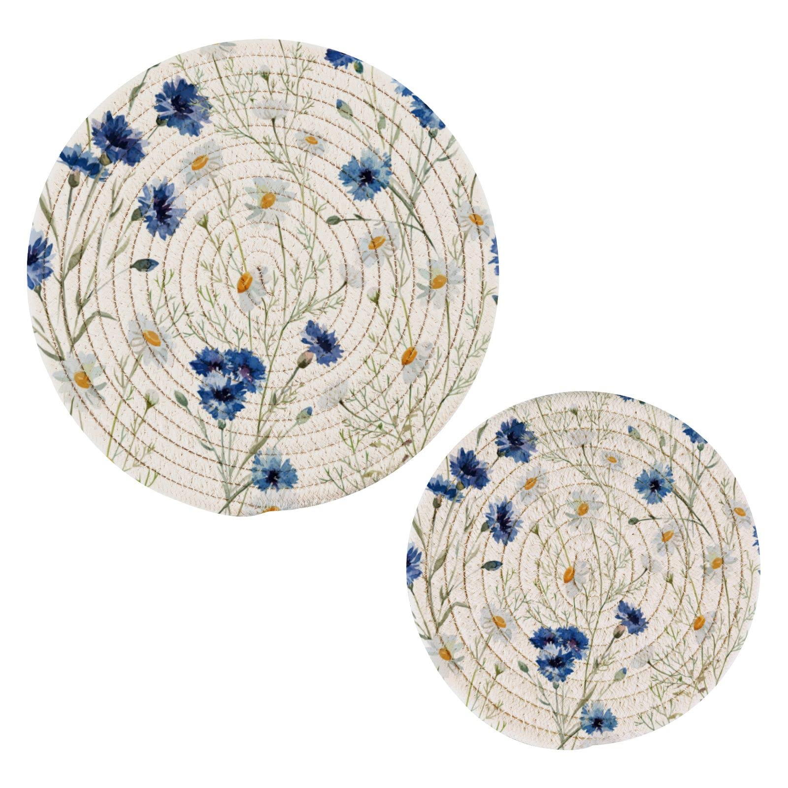 Amazon.com: QwThum Trivets for Hot Dishes, Pots and Pans Potholders ...