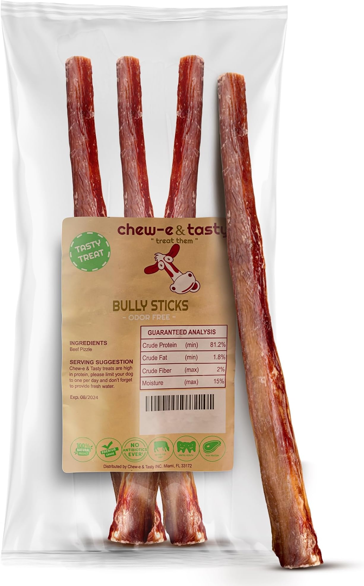 Amazon.com : Bark & Harvest Pet Provisions From The Farm 6" Beef Pizzle ...