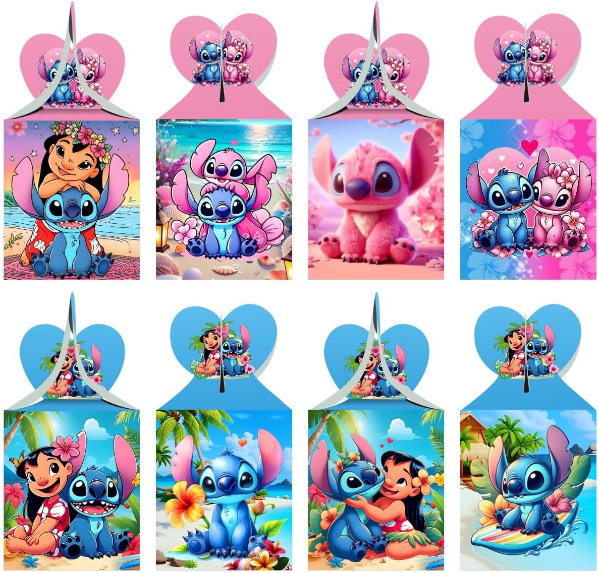 Amazon.com: ARHAVI 12pcs Stitch Party Gift Candy Boxes Goodie Boxes ...