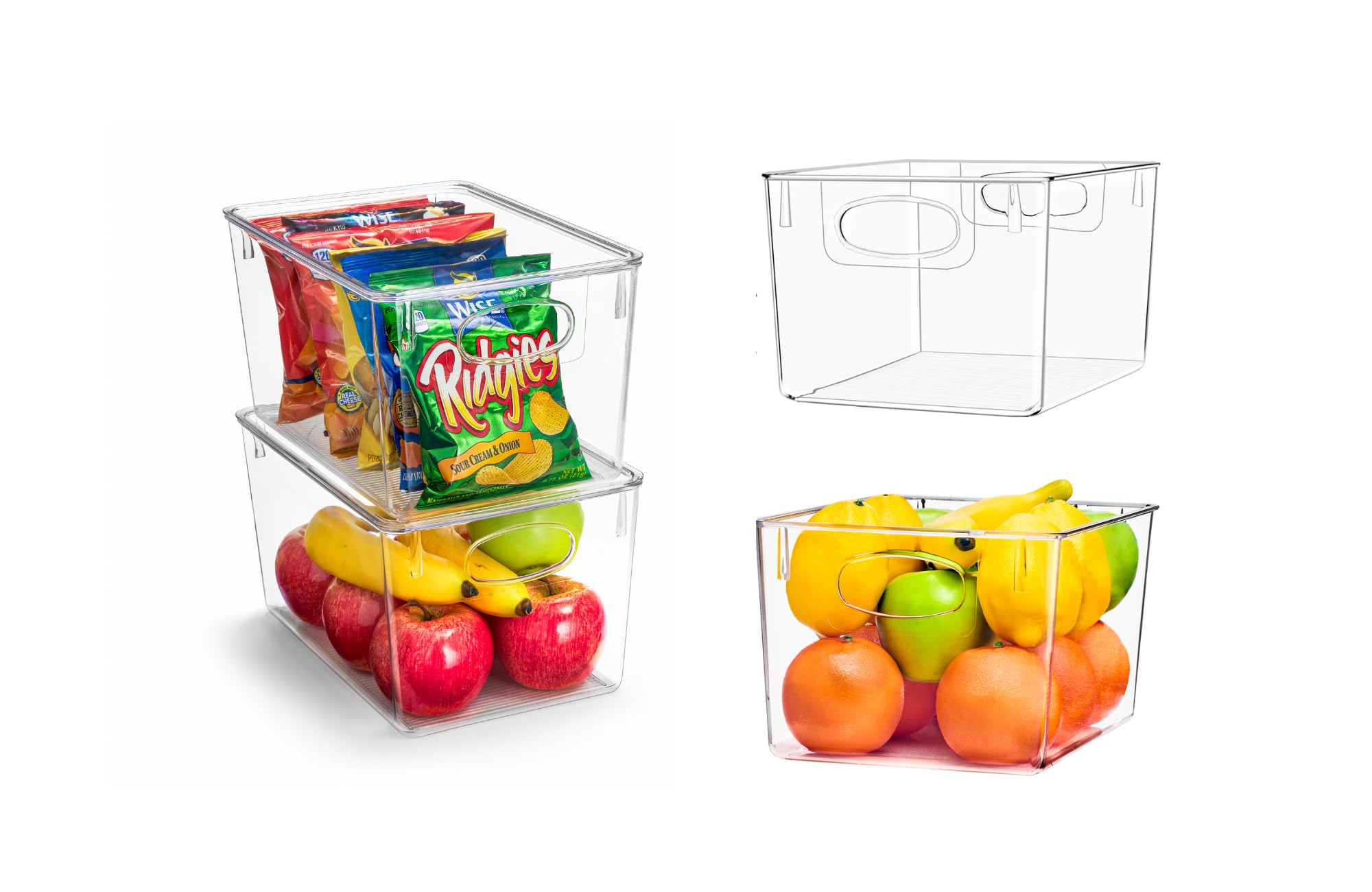 Amazon.com: Sorbus Large Square Storage Bin Bundle - Includes 2 Open ...