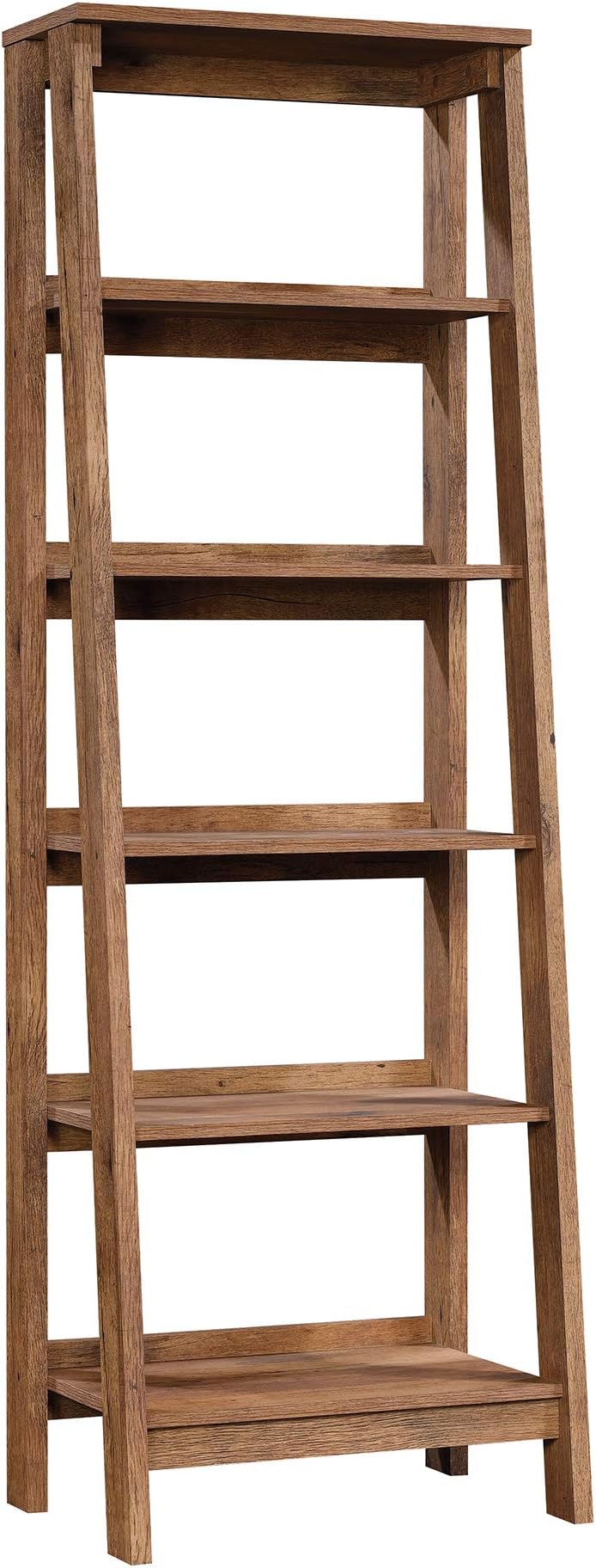 Amazon.com: Milltown Merchants Teak Ladder Shelf - Wooden Ladder ...