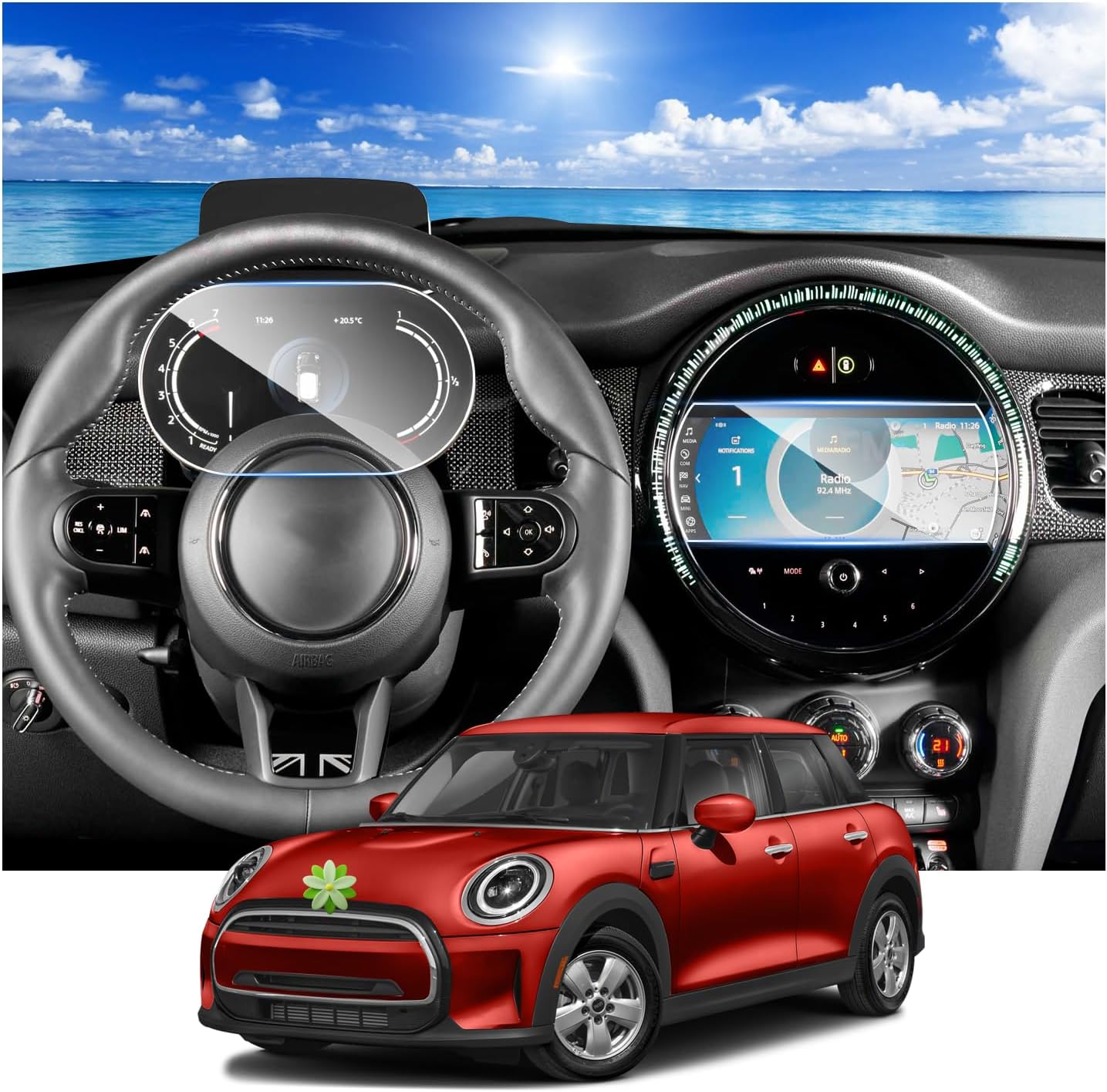 Amazon.com: Mini Screen Protector for 2022+ MIni Cooper/Countryman ...