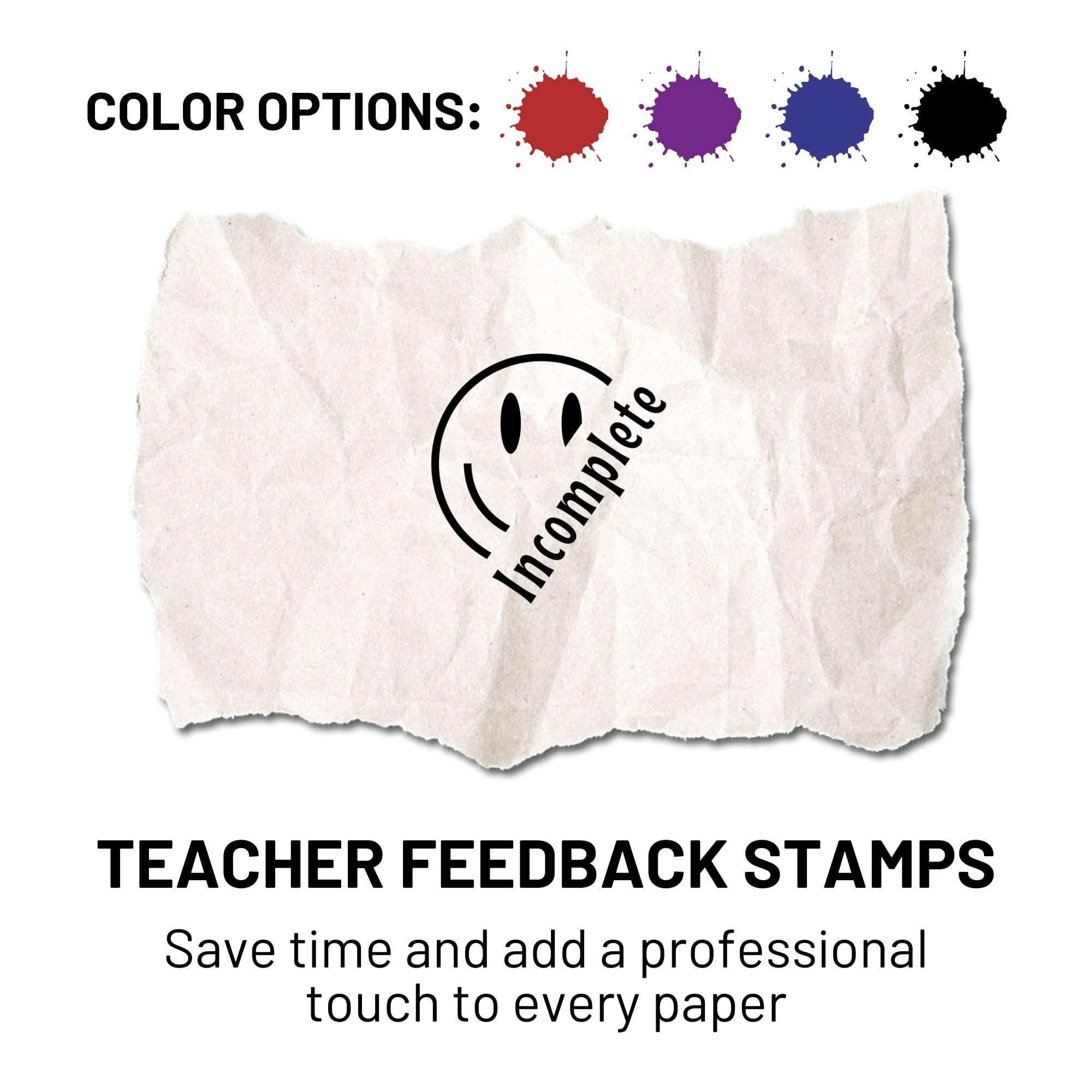Snapklik.com : Self-Inking Teacher Stamps For Grading, Multicolor ...