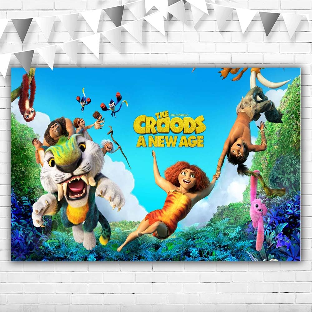 The Croods A New Age Backdrop 5x3ft Vinyl The Croods | Desertcart INDIA