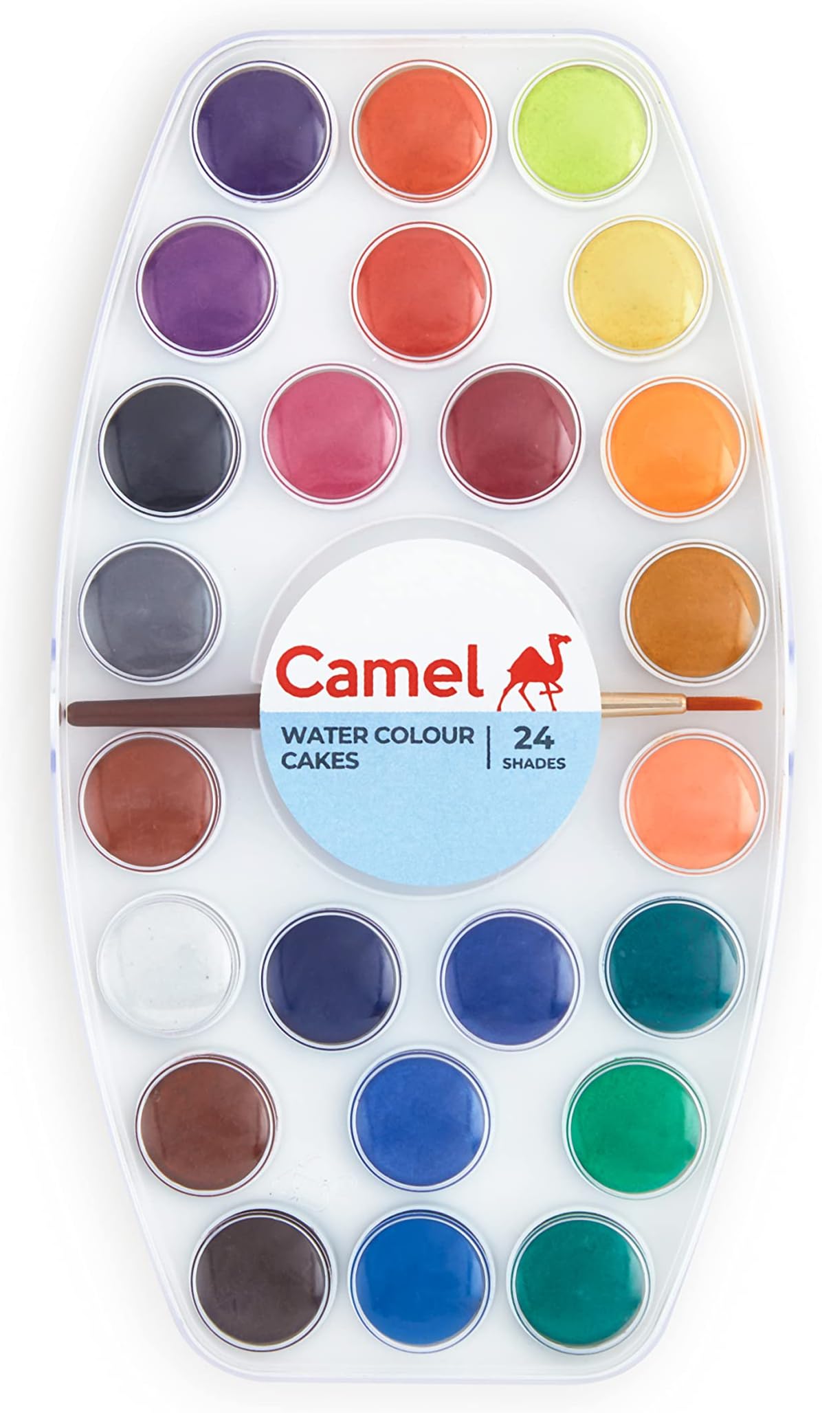 Amazon.com: Camel Student 24-Shade Water Color Paint Cake Set : Arts ...