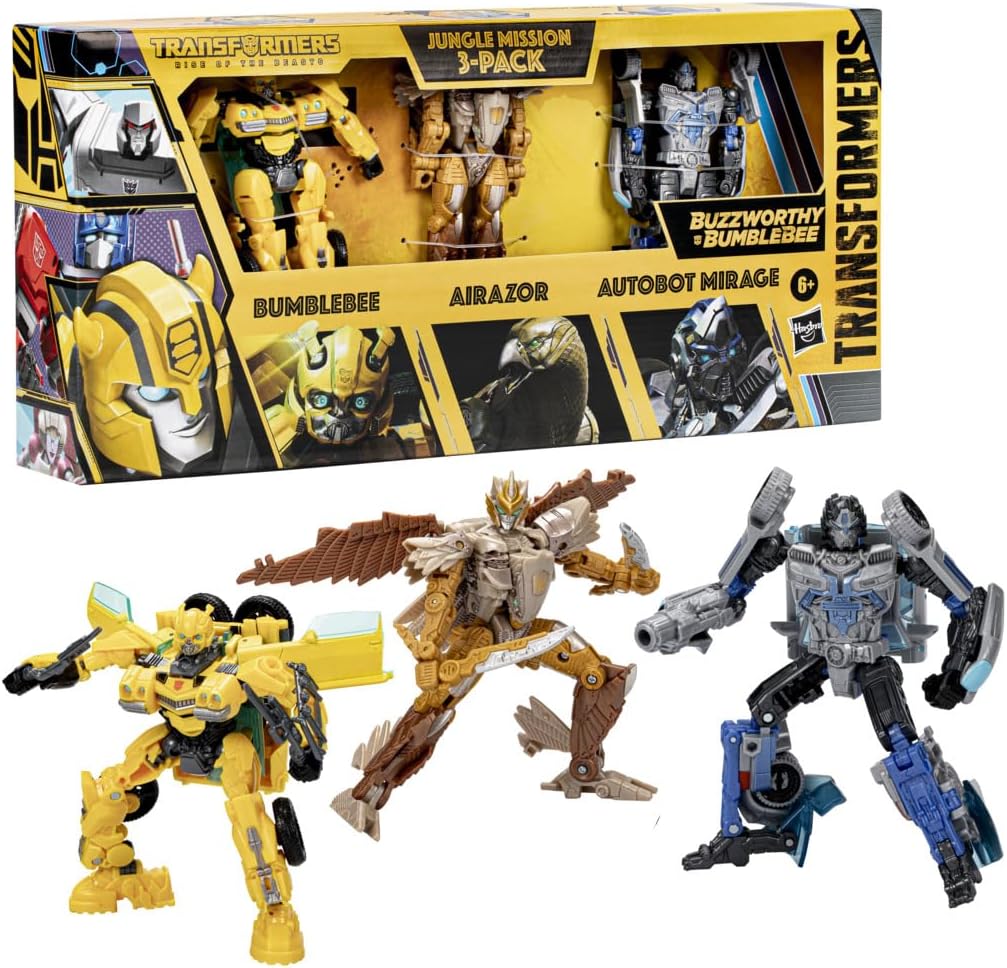 Transformers Rise of The Beasts Jungle Mission – Paquete de 3 – Yaxa ...