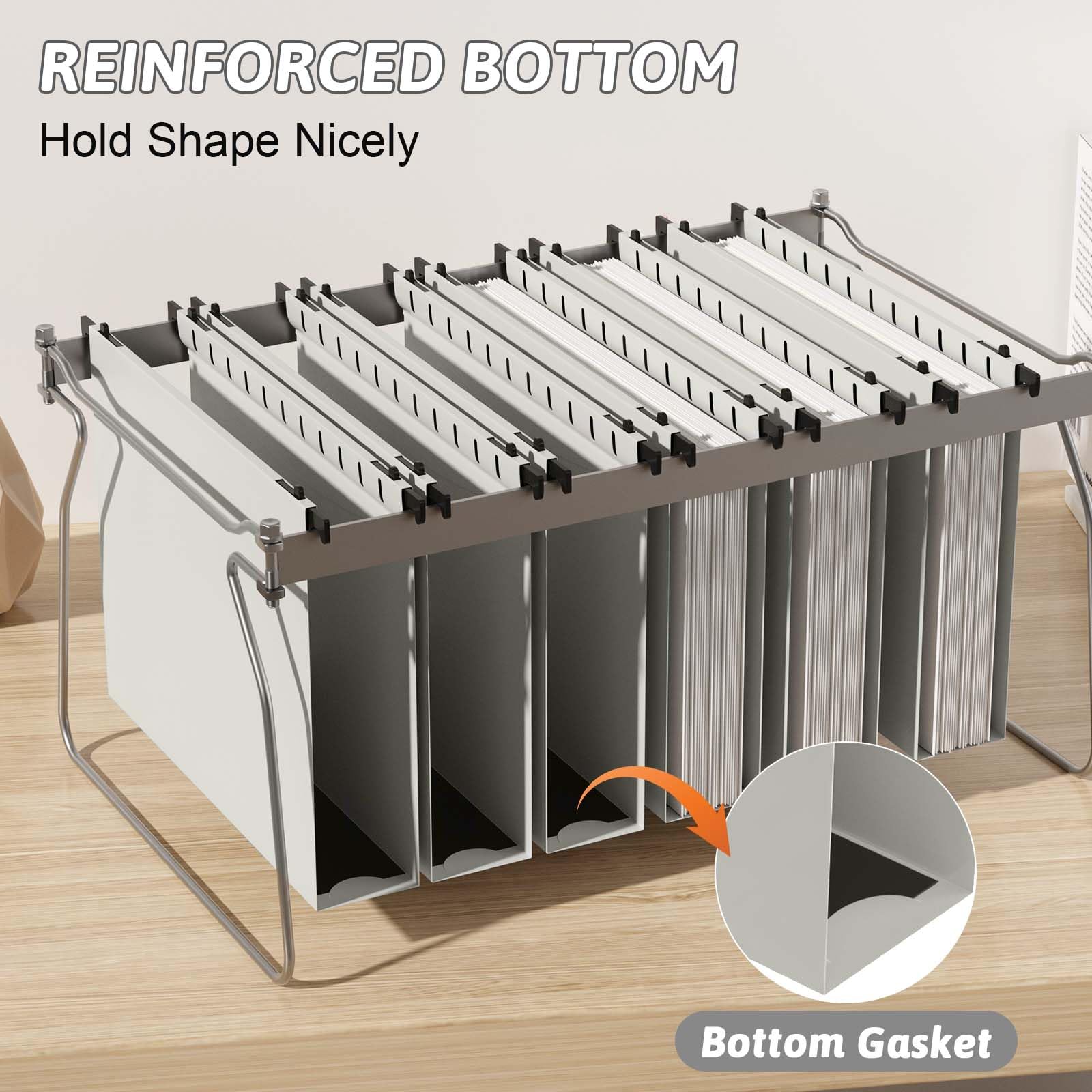 Snapklik.com : Nordun Extra Capacity Plastic Hanging File Folder Letter ...