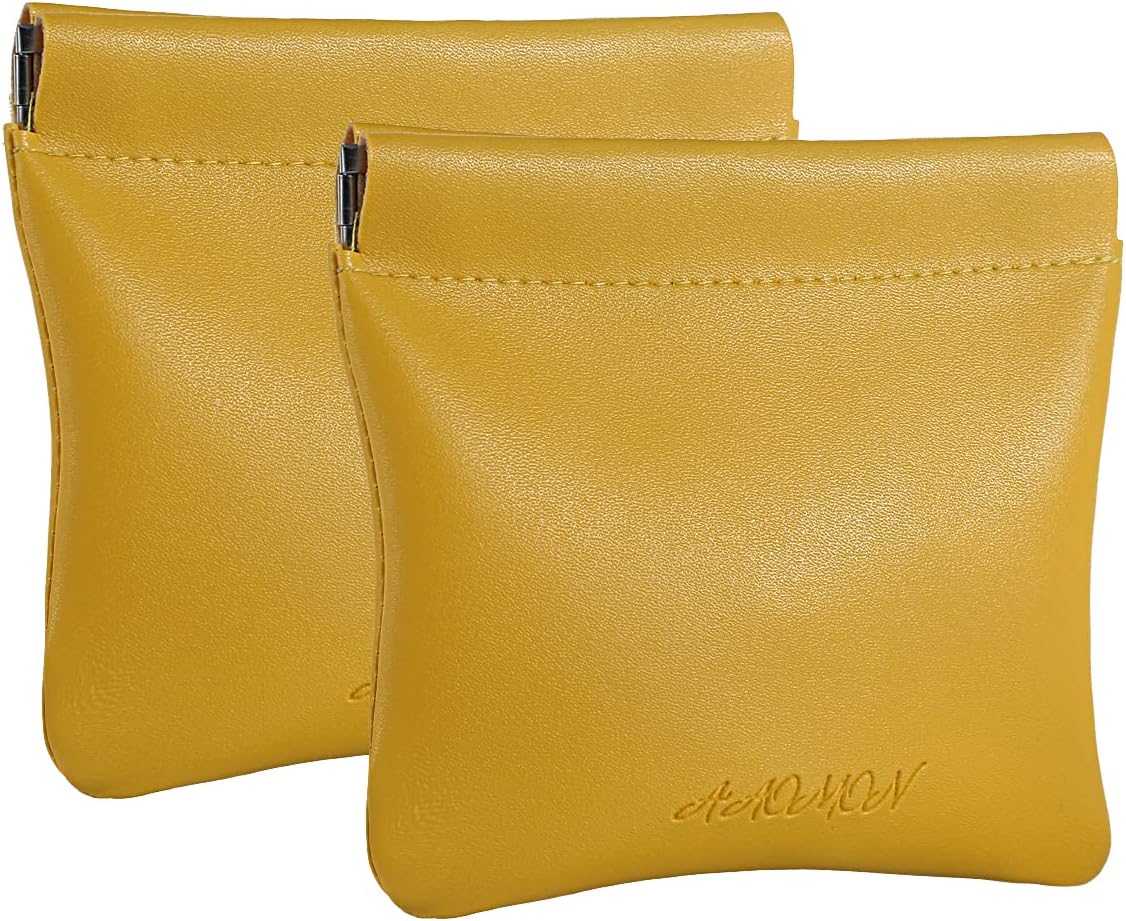 Amazon.com: Women Mini Coins Purse Fantastic Squeeze Closure Storage ...