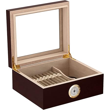 Amazon.com: Bald Eagle Handmade Cigar Humidor, Cedar Cigar Desktop Box ...