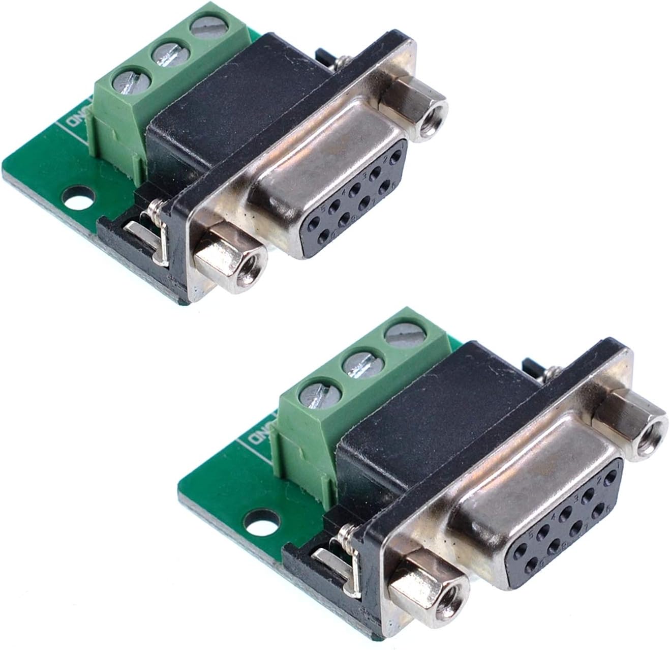 Oiyagai 2Pcs DB9-M3 Female 9Pin with Nut Adaptor to Terminal Connector ...