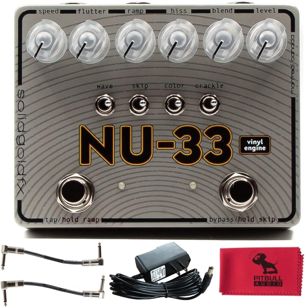 Amazon.com: SolidGoldFX NU-33 Vinyl Engine Lo-Fi Vinyl Modulator Pedal ...