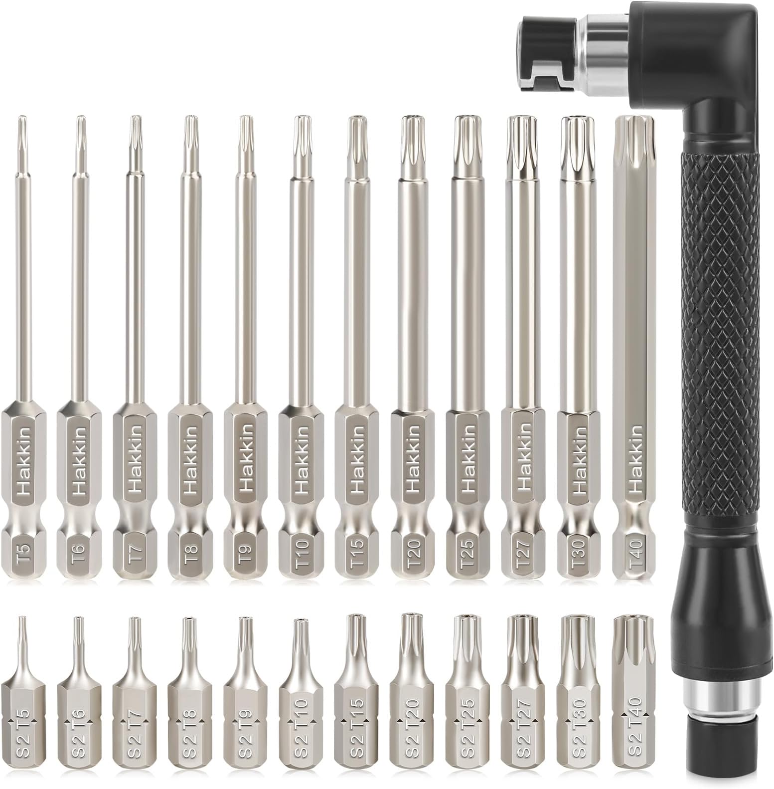 Torx Bit Set Hakkin 24Pcs Torx Screwdriver Sets S2 Steel Magnetic Torx ...