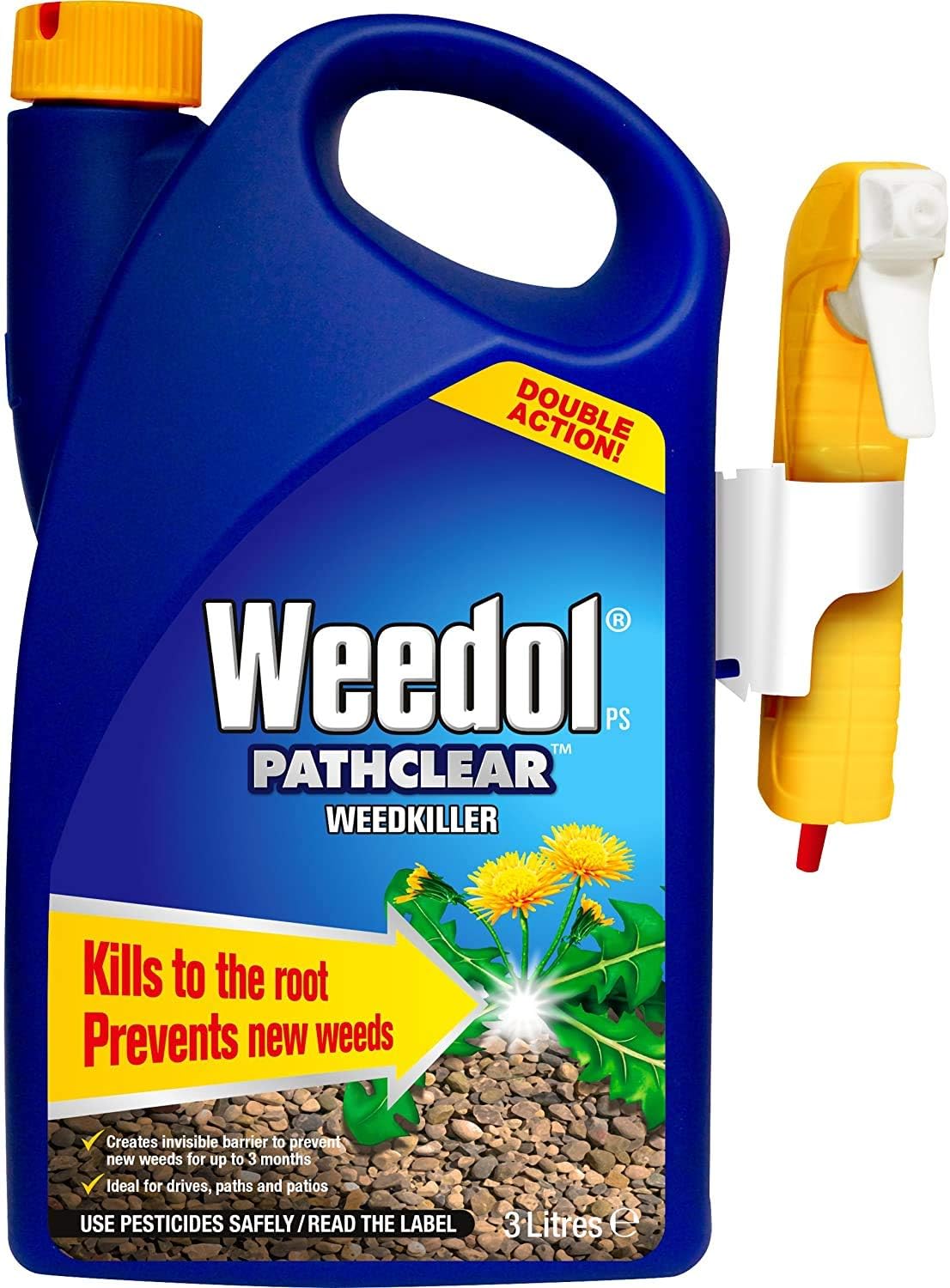 3 x PS Path Clear Weed Killer, Blue, 3 Litre : Amazon.co.uk: Garden