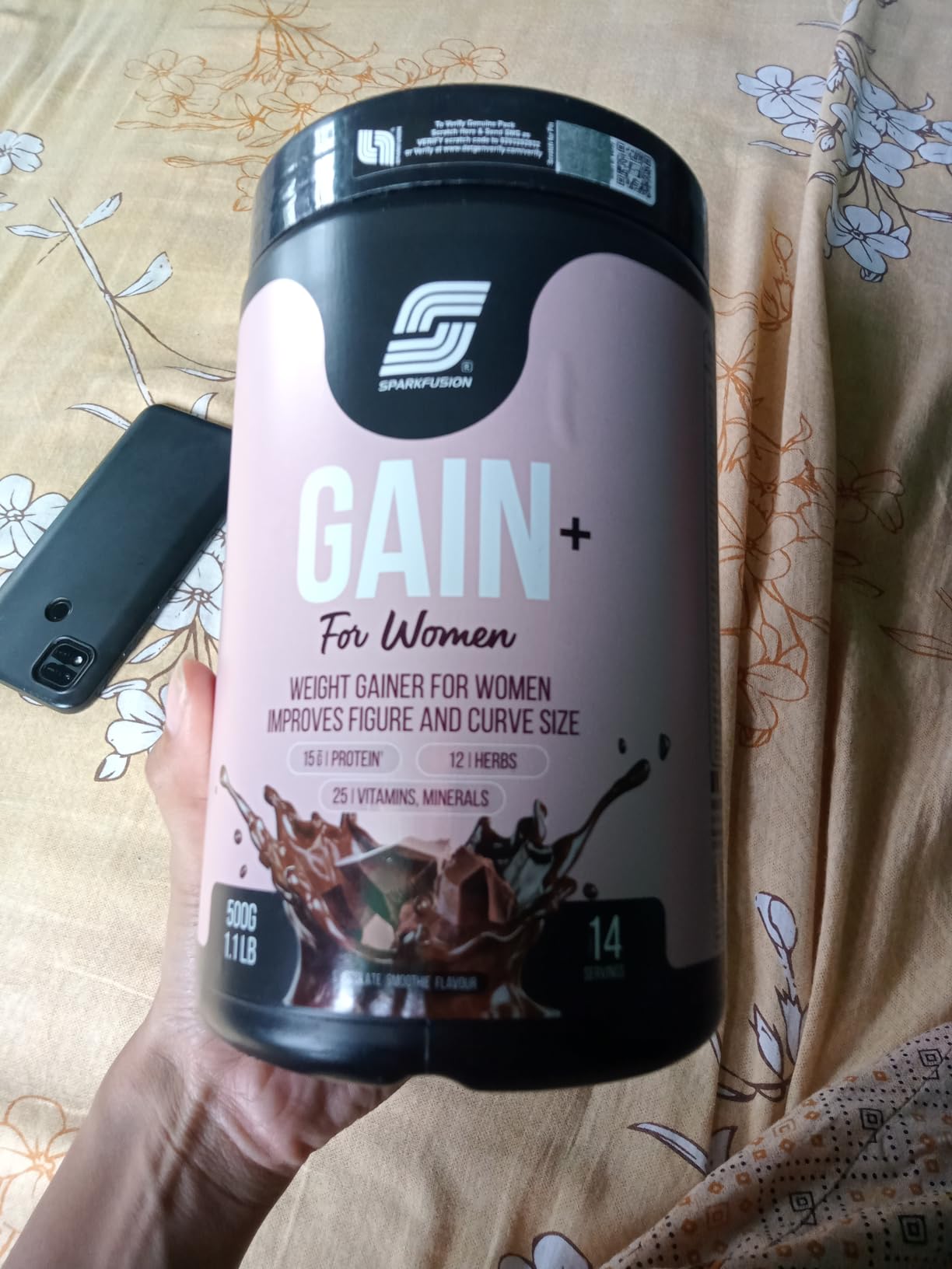 Sparkfuison Gain+ Women Weight Gainer | With Full Power 12 Herbs ...