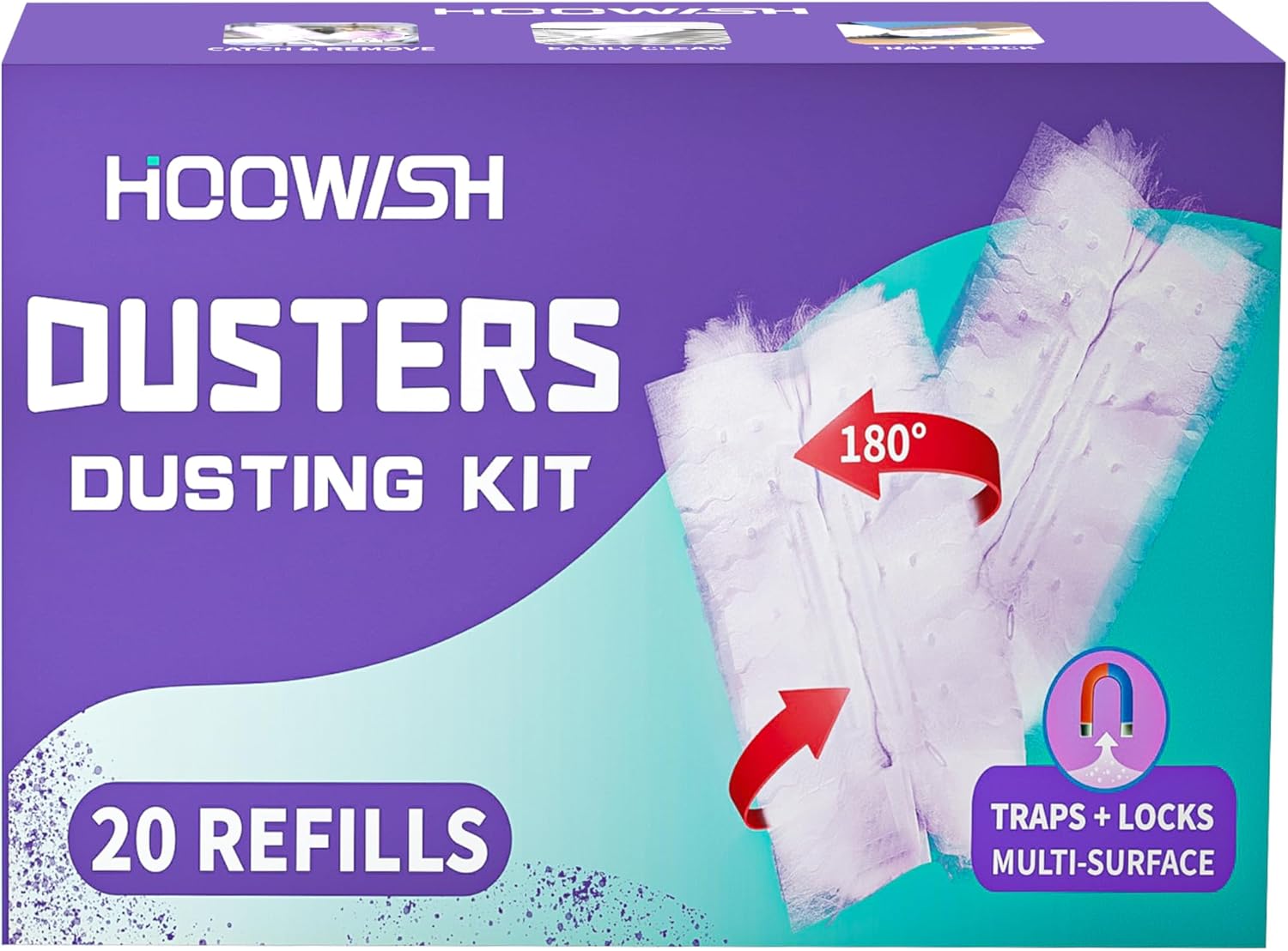 Amazon.com: for Swiffer Duster Refills, HOOWISH Microfibre Feather ...