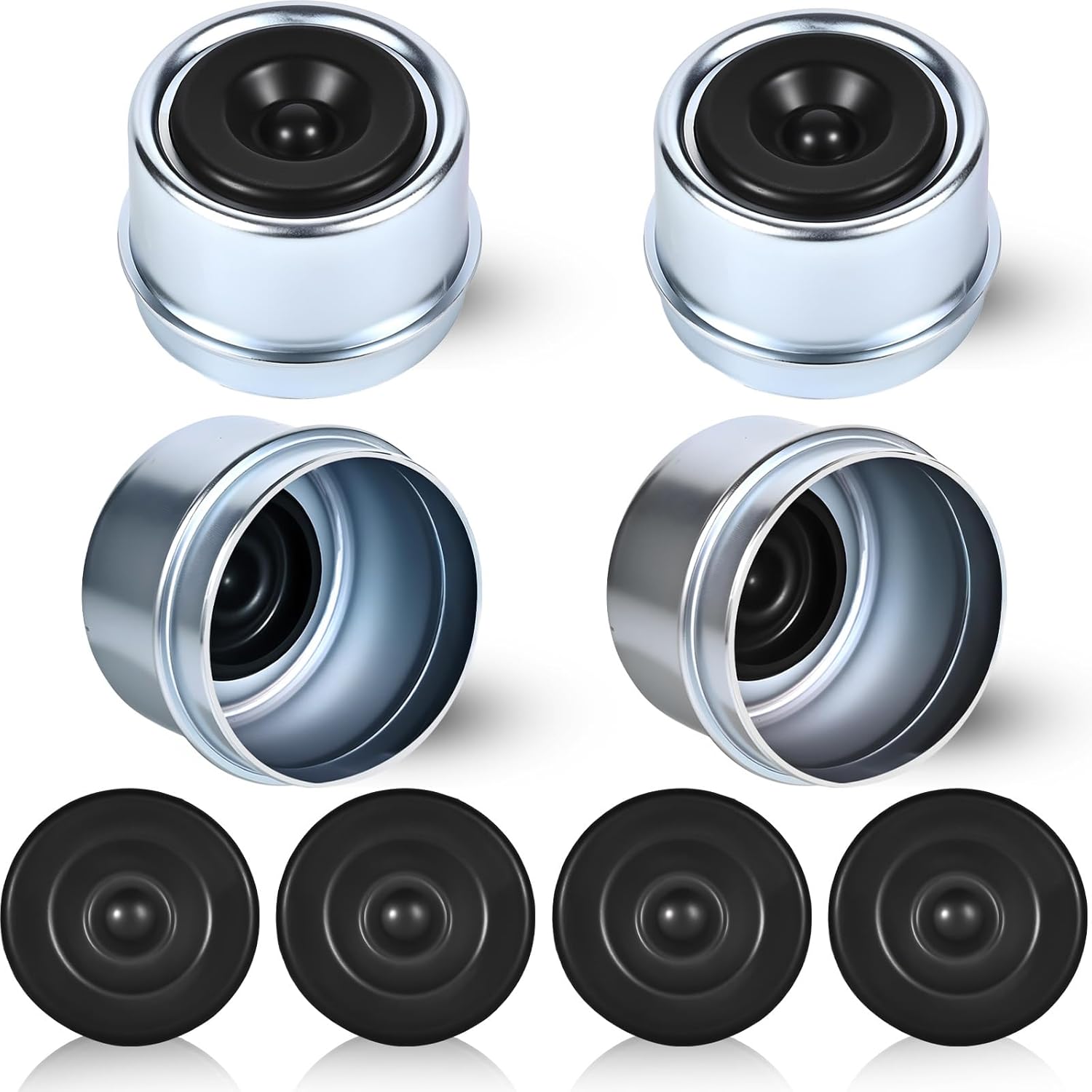 Amazon.com: AIUWIZO 1.98" Trailer Axle Dust Cap Cup, 4PCS Grease Caps ...