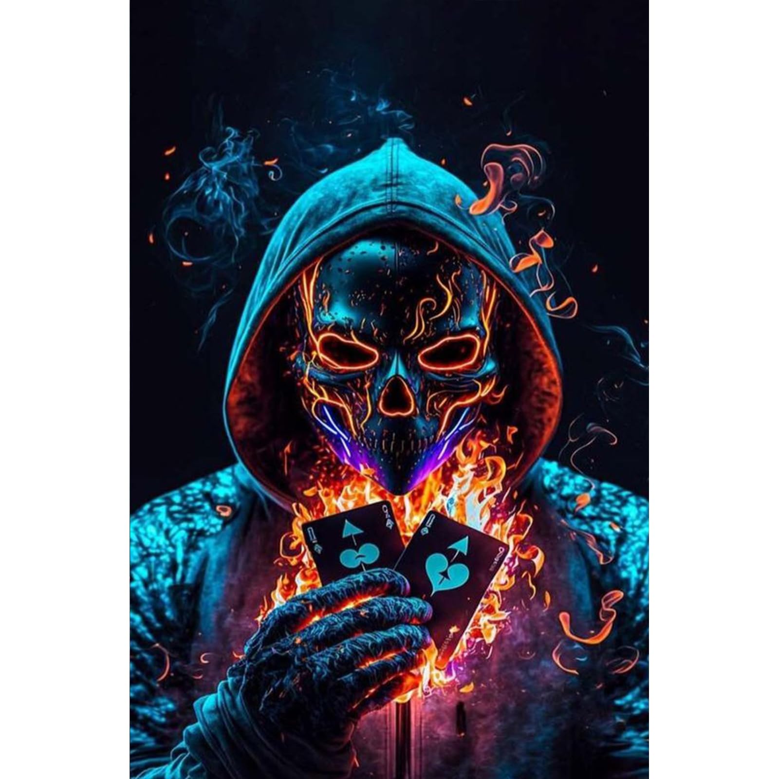 NAIMOER Magic Diamond Painting Kits for Adults, 5D Masked Man Diamond ...