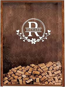 Amazon.com - Personalized Wine Cork Shadow Box Custom Wine Cork Keeper ...