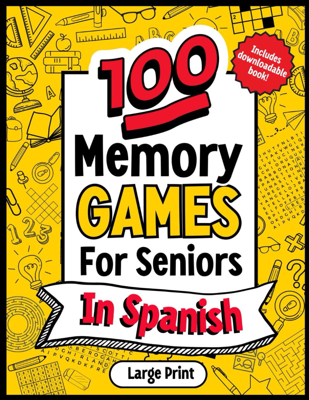 Amazon.com: Memory Games For Seniors in Spanish: 100 fun and relaxing ...