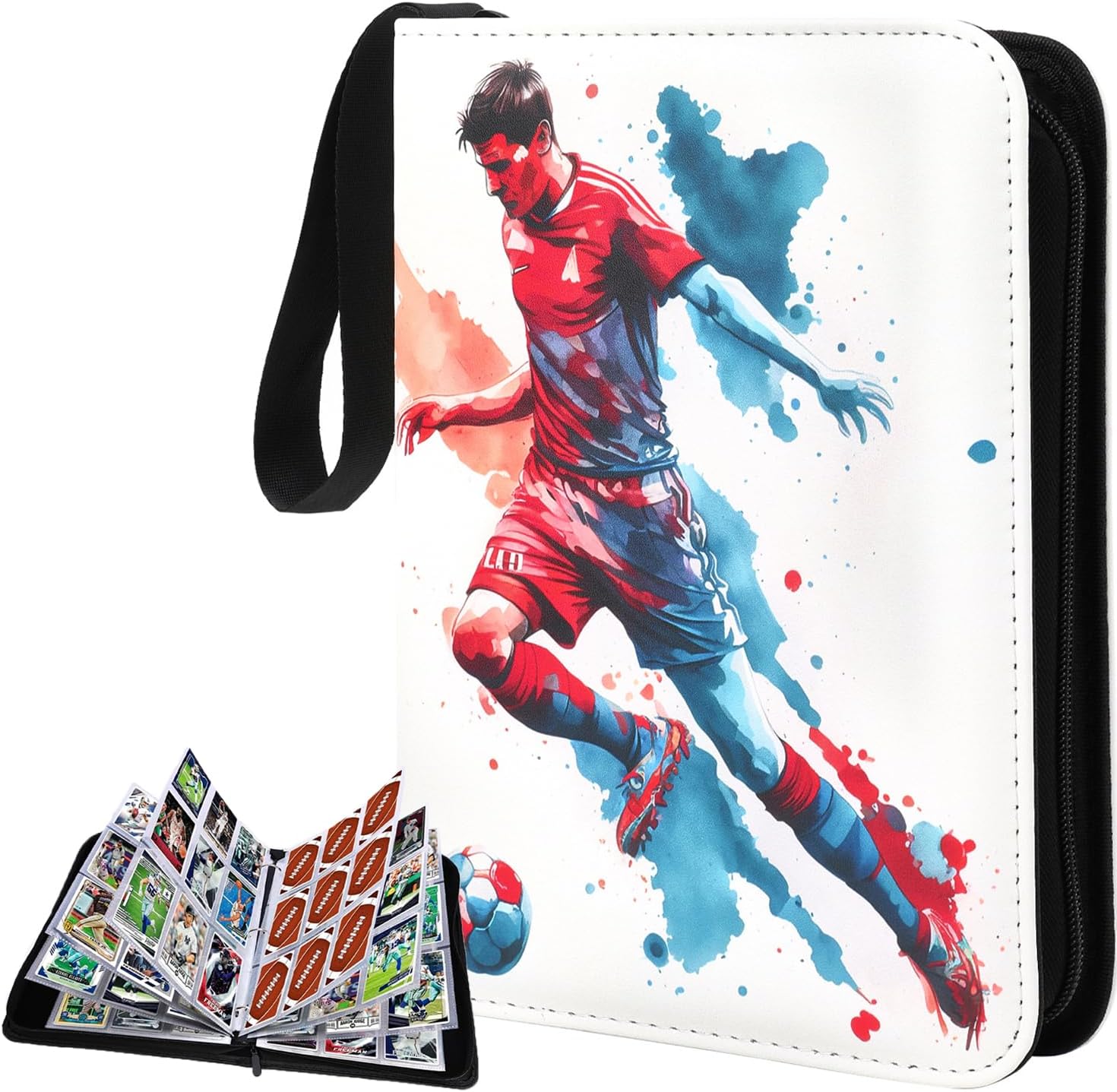 Amazon.com: HBK Soccer Cards Binder, 9 Pocket Trading Card Binder Fits ...