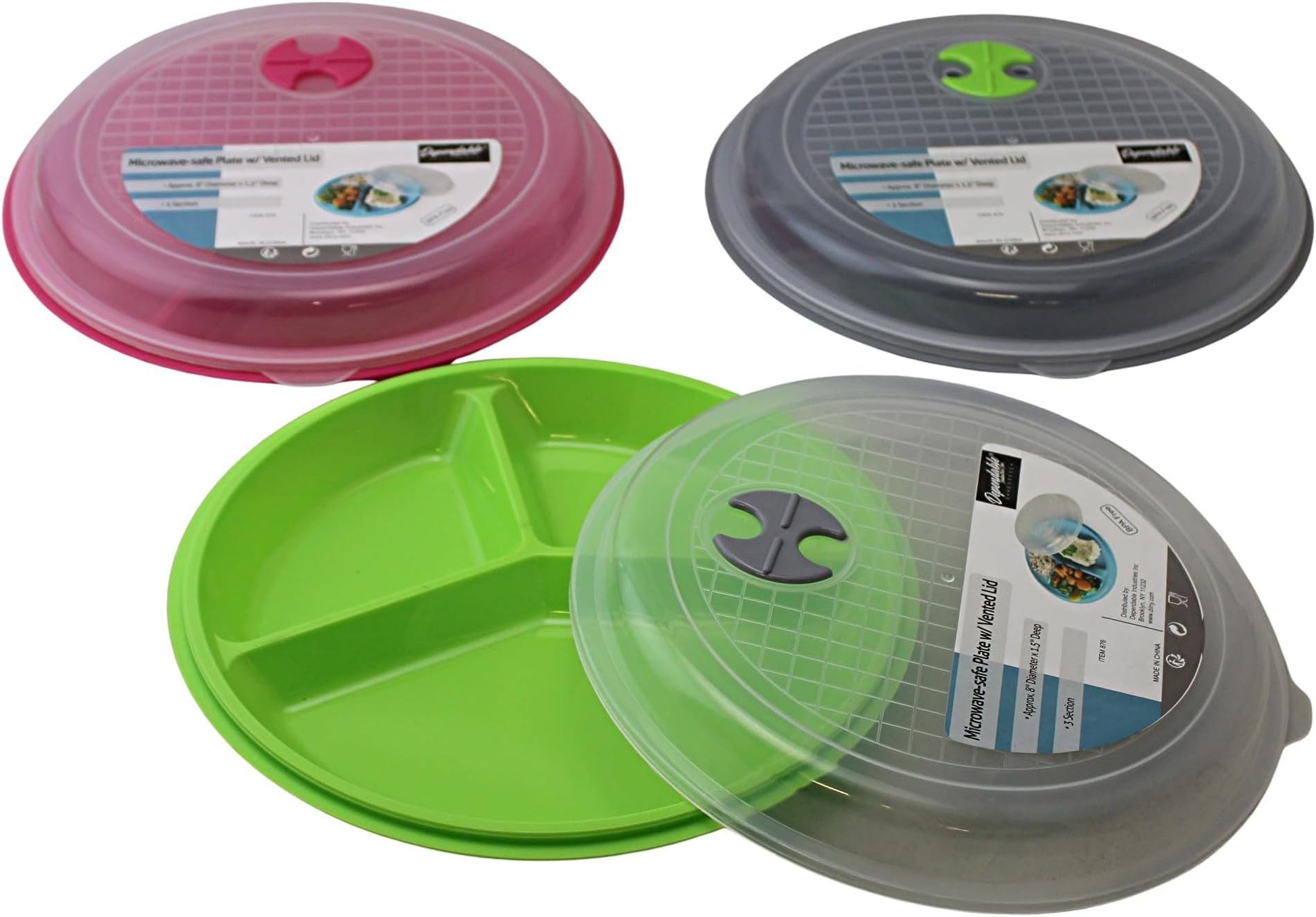 Amazon.com | Dependable Industries inc. Essentials 3-Pack Divided ...