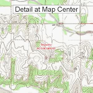 Amazon.com : USGS Topographic Quadrangle Map - Wanette, Oklahoma ...